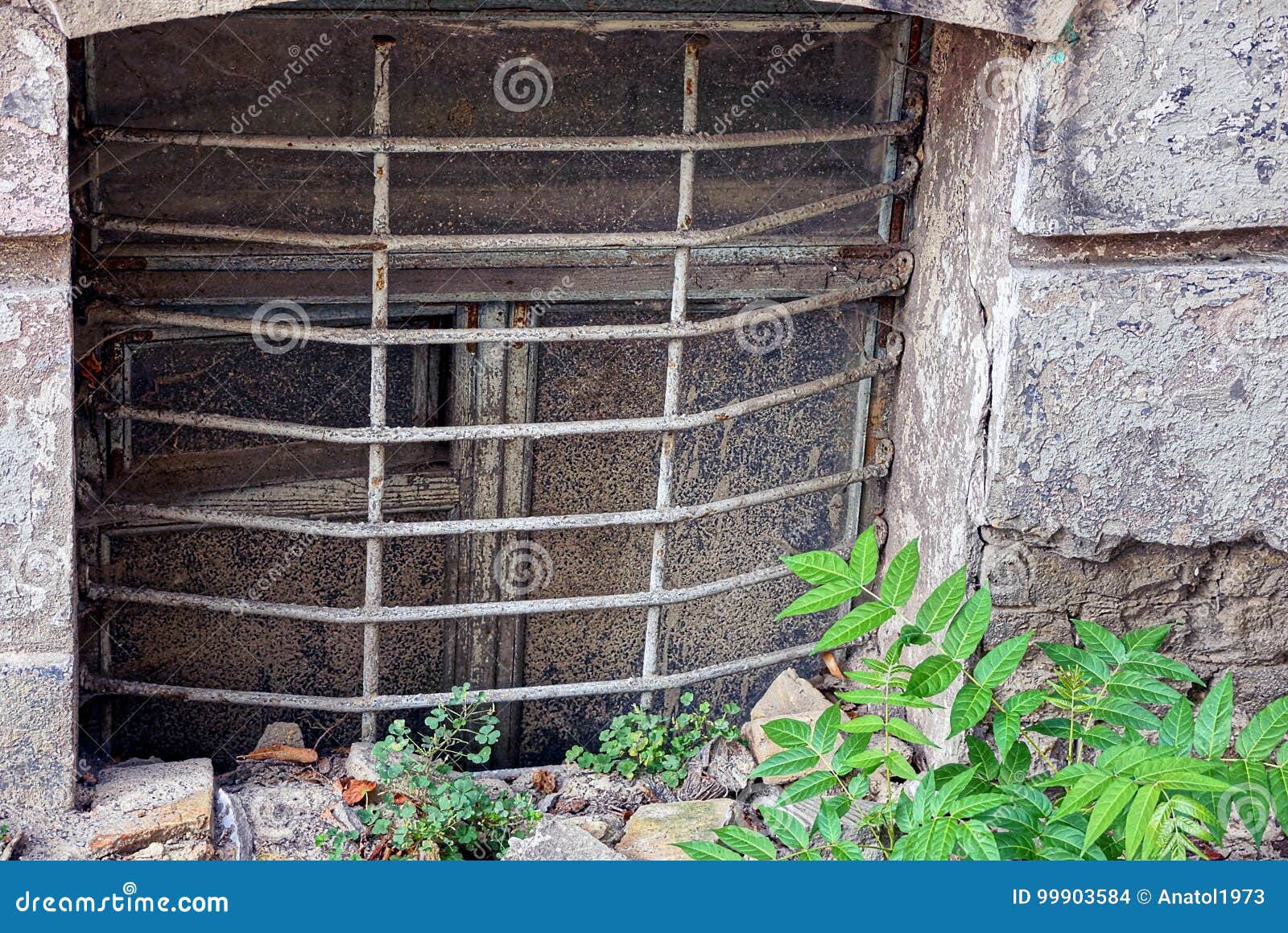 Old Dirty Window in the Basement in the Grass Stock Photo - Image of ...