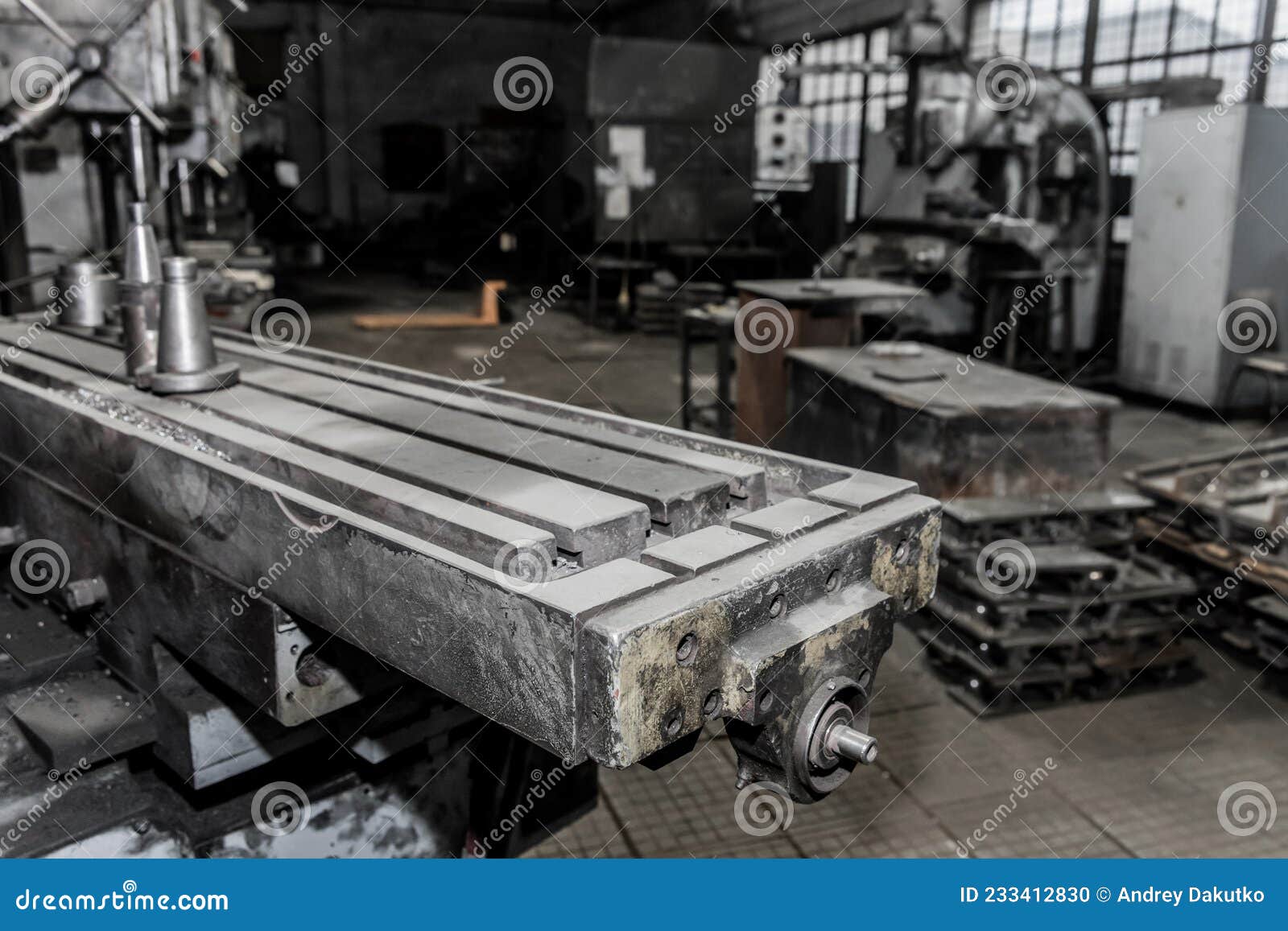 Part of an Old Horizontal Milling Machine of Equipment and Tools for ...
