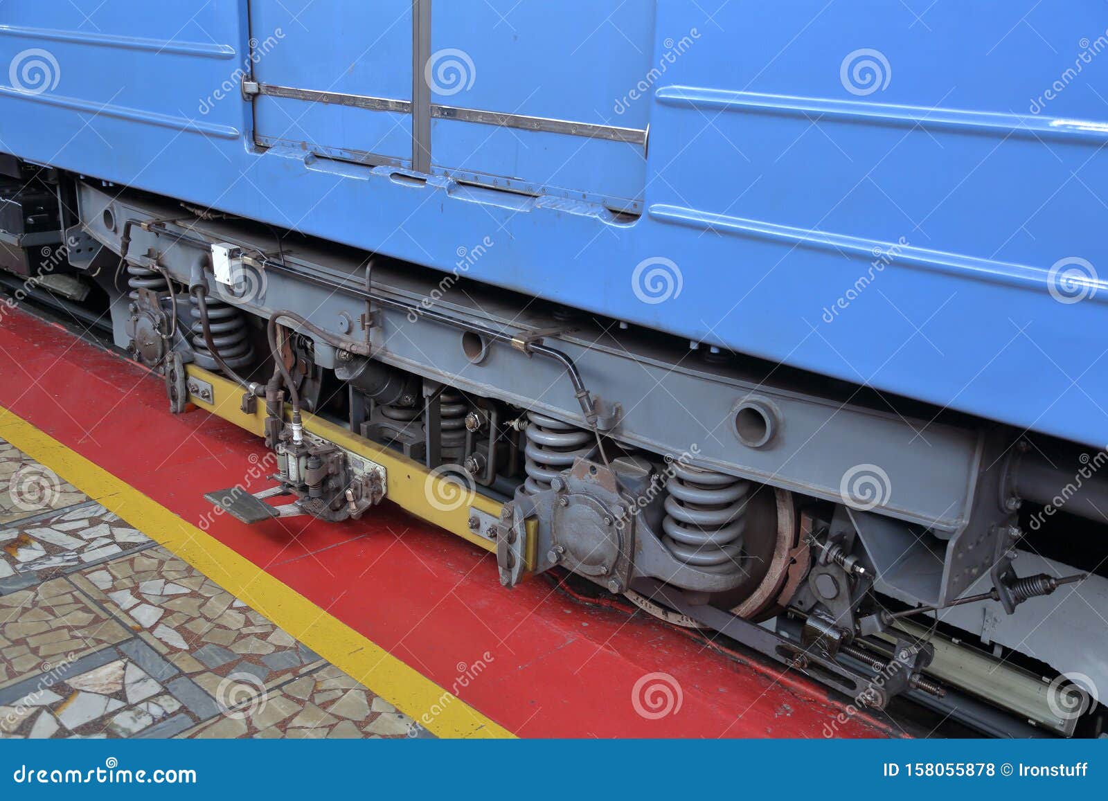 Part of the Old Train Braking System Stock Photo - Image of system ...