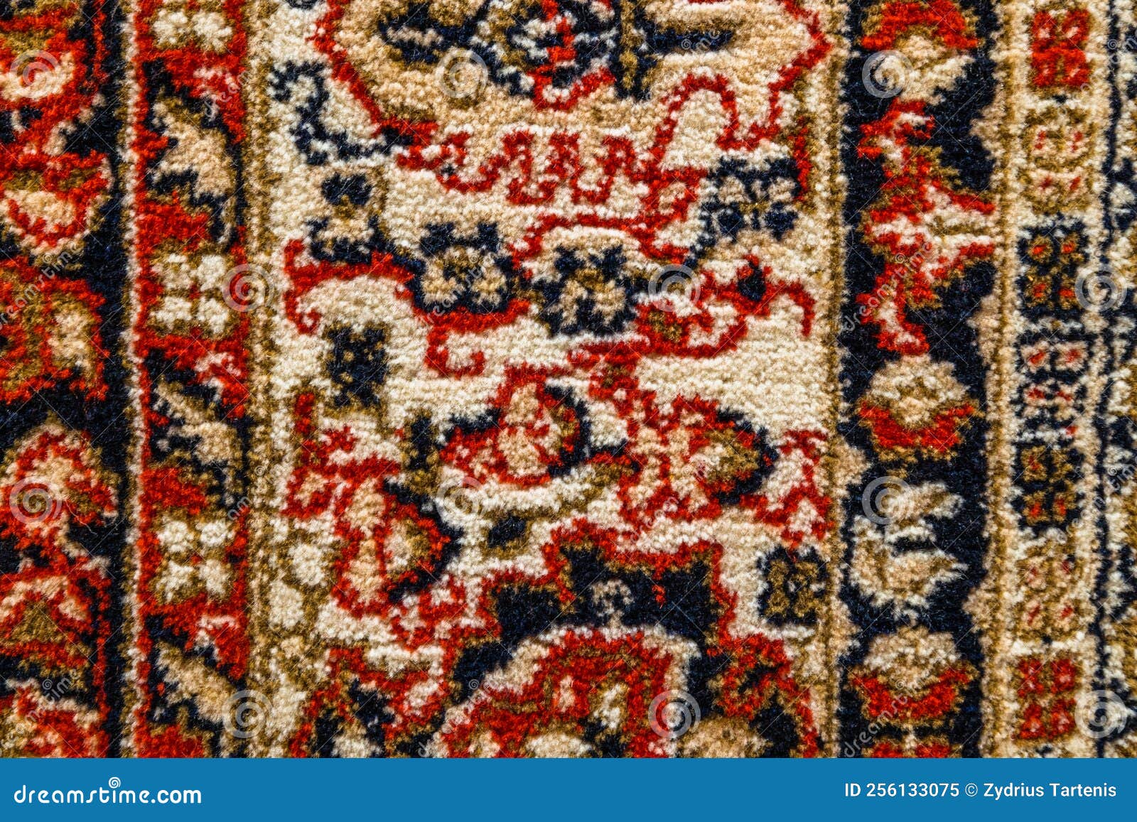 Part of Old Vintage Carpet Texture with Abstract Ornament Stock Image ...