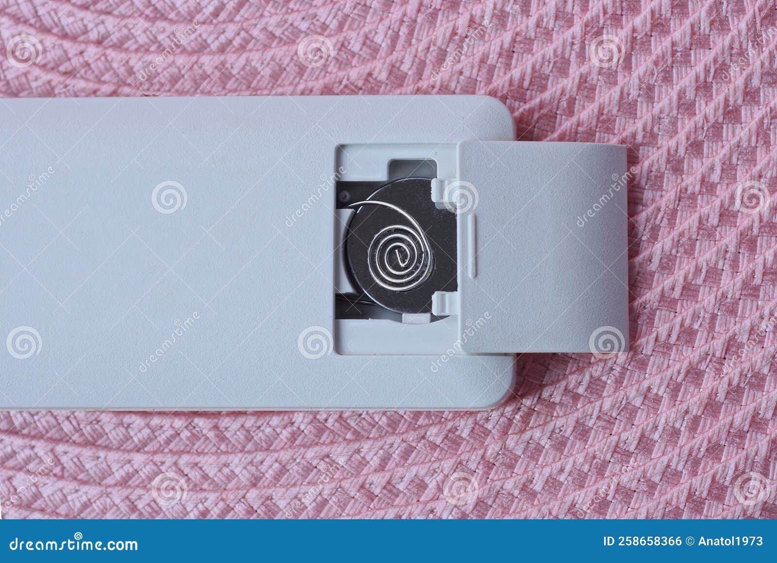 Part One of a White Open Plastic Remote Control Stock Photo - Image of ...