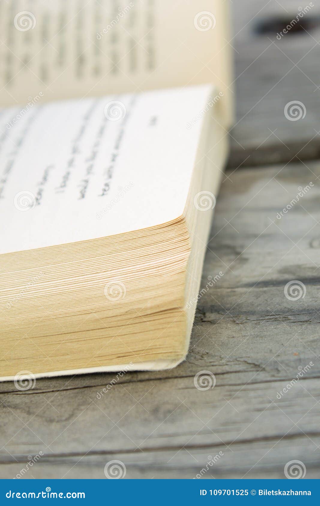 Part of open book stock image. Image of nature, brown - 109701525