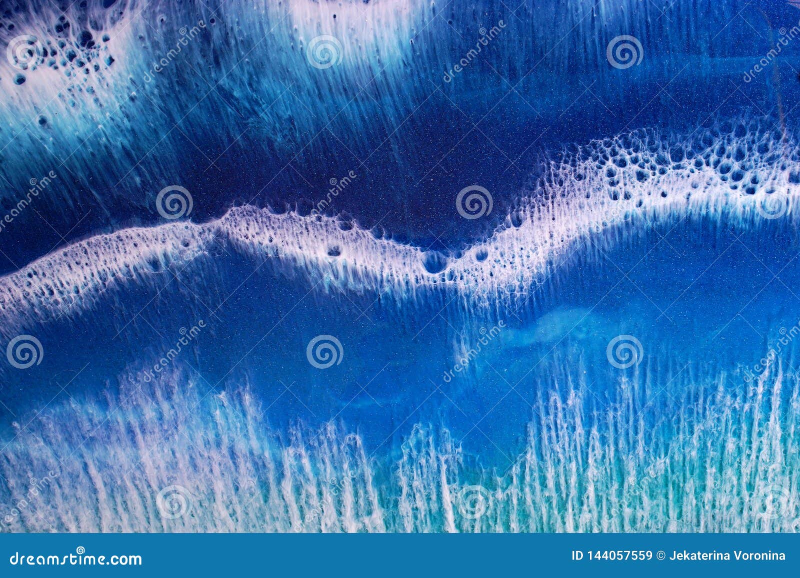 Part Of Original Resin Art, Epoxy Resin Painting. Marble Texture. Fluid ...