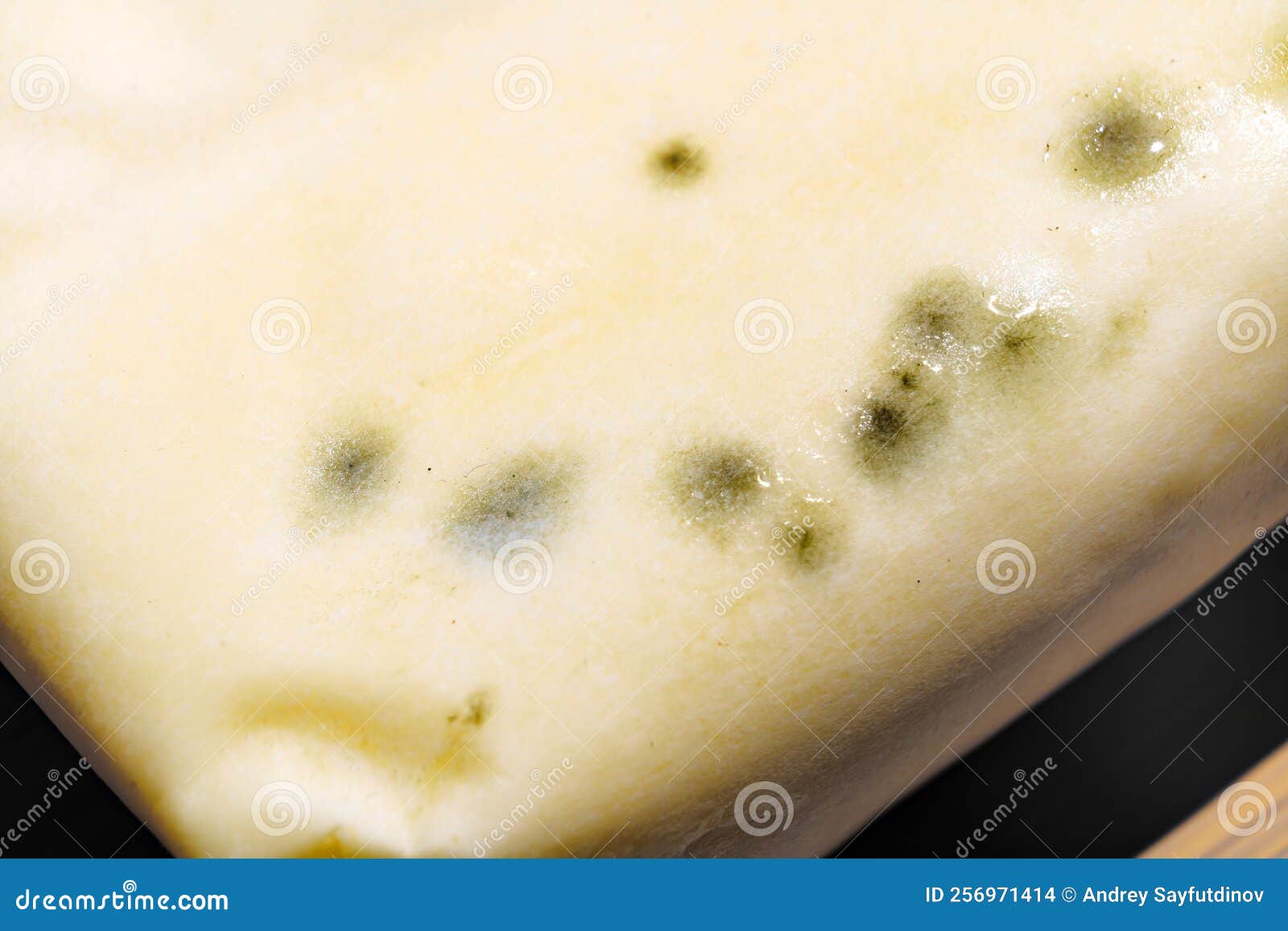 Part of a Pack of Spoiled Butter with Mold. the Storage of Dairy ...