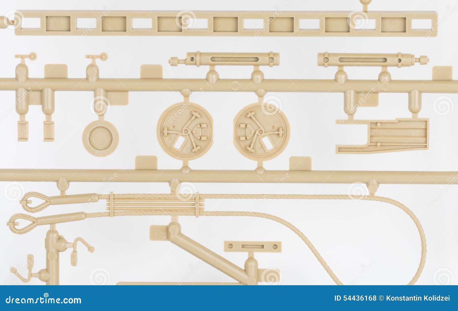 Part of plastic model kit. stock photo. Image of color - 54436168