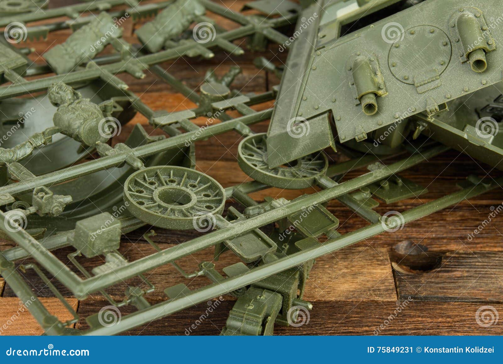 Part of plastic model kit stock image. Image of hobbies - 75849231