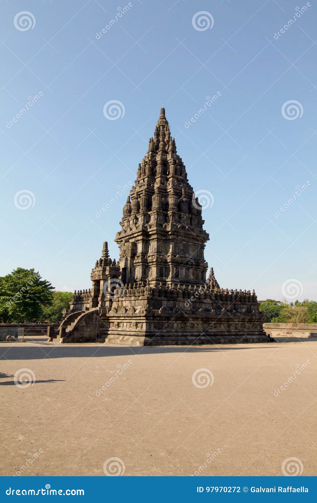 Part of Prambanan Temple, Hindu Complex in Central Java Stock Photo ...