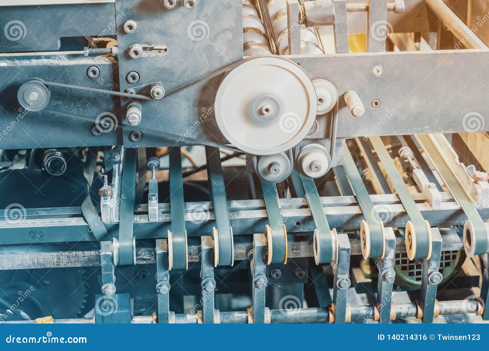 Part of Printing Equipment, Machine, Rollers, Guides, Cardboard Carving ...