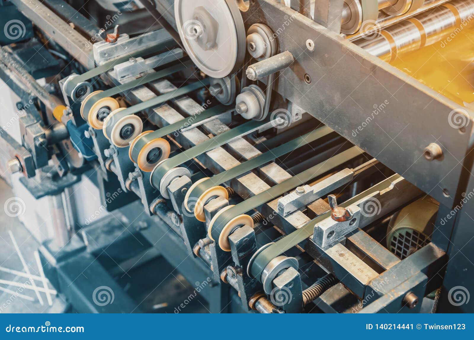 Part of Printing Equipment, Machine, Rollers, Guides, Cardboard Carving ...