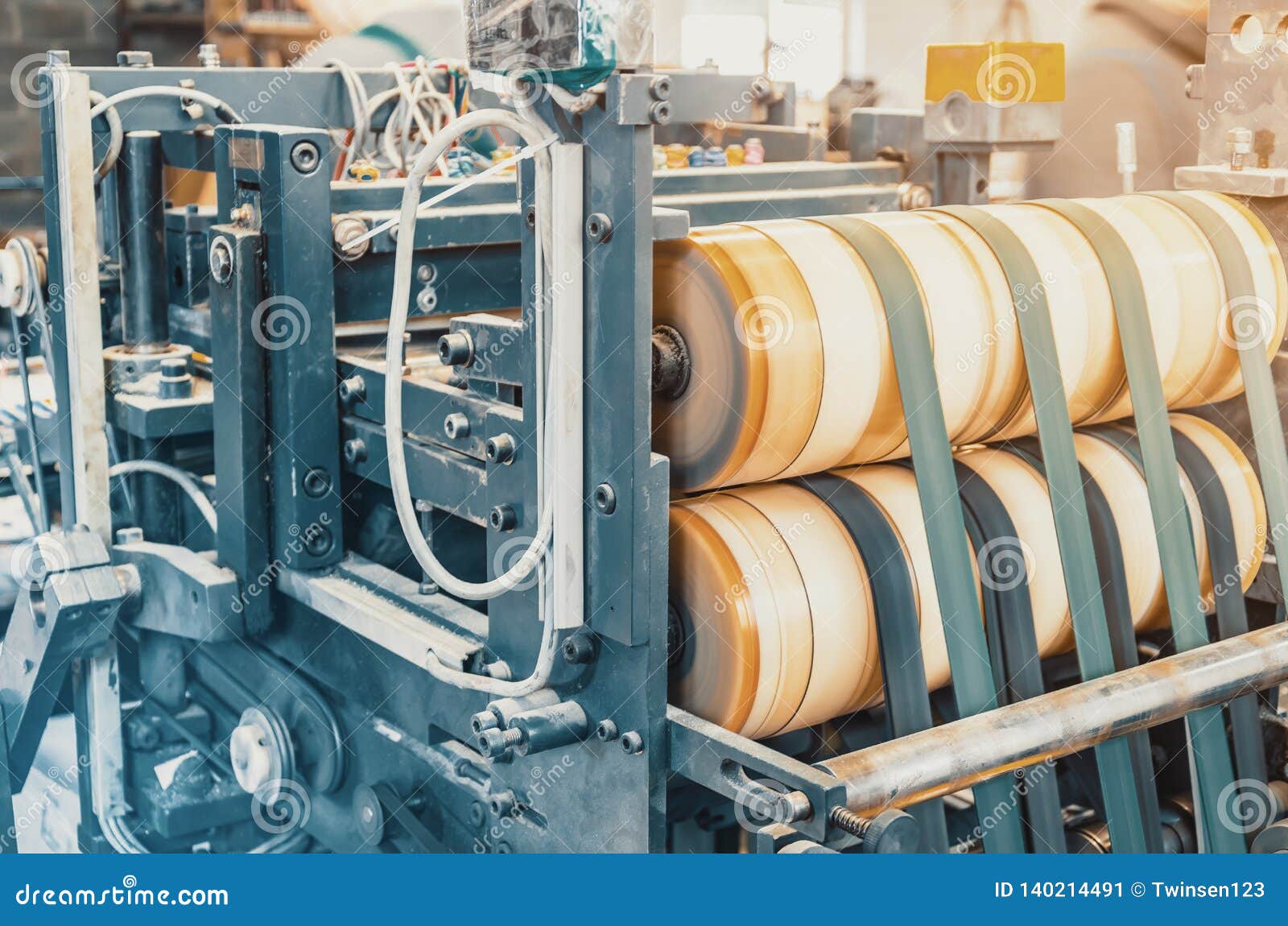 Part of Printing Equipment, Machine, Rollers, Guides, Cardboard Carving ...