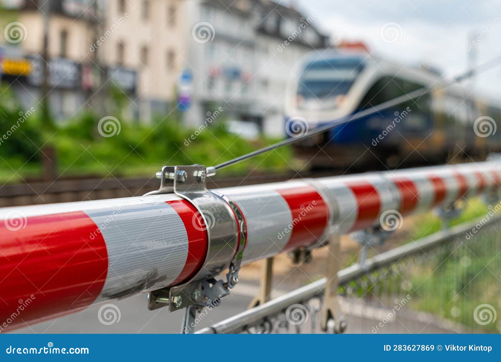 Railway Barrier Crossing Gates Royalty-Free Stock Photography ...