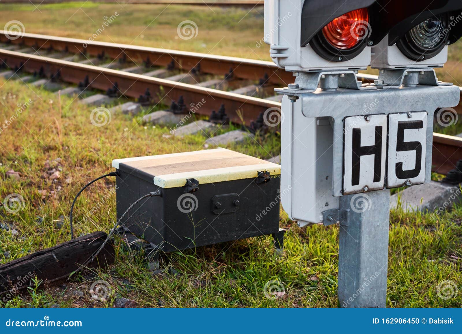 Part of the Railway Infrastructure. Rail Service Devices Stock Photo ...