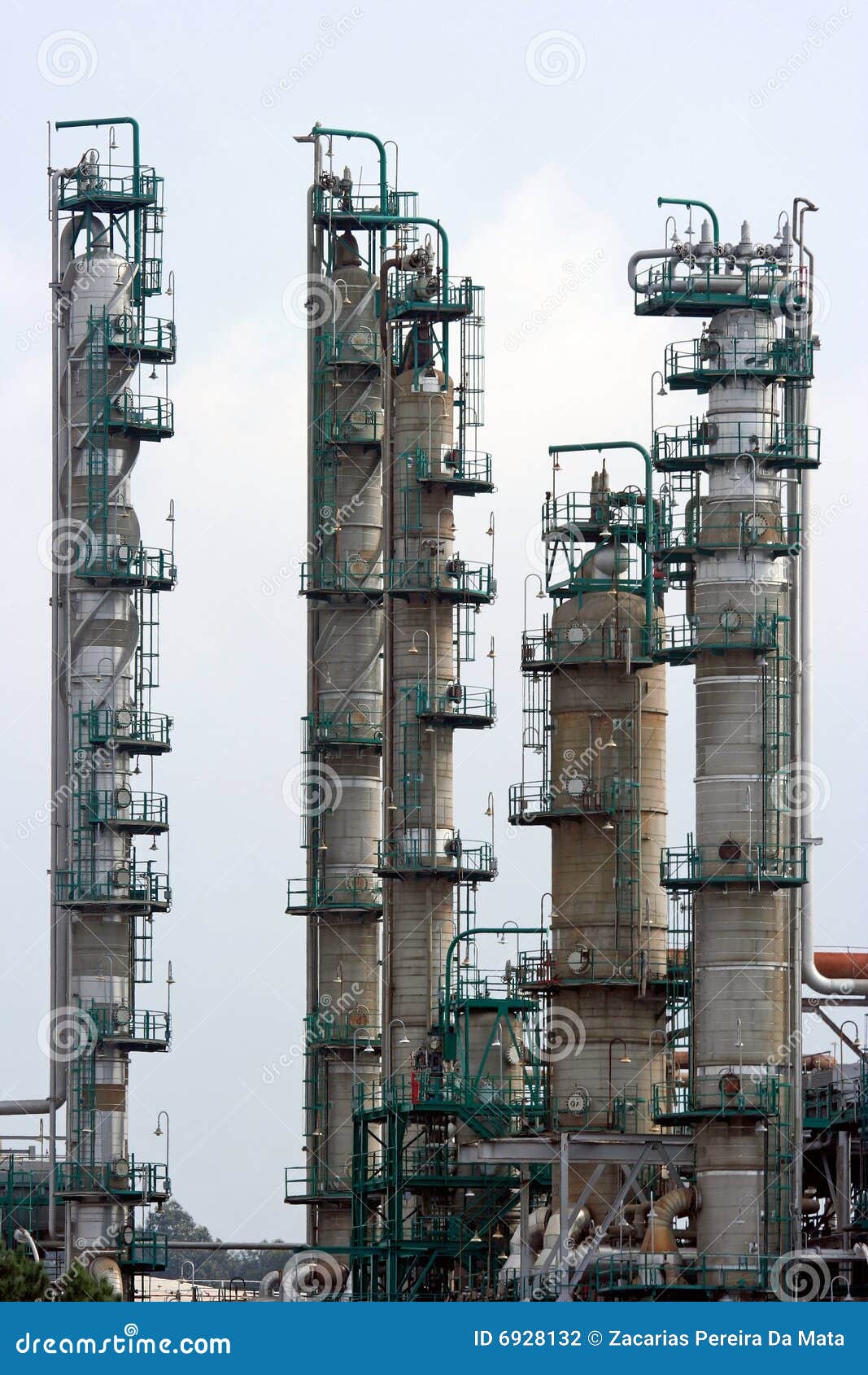 Part of a refinery stock photo. Image of industrial, tank - 6928132