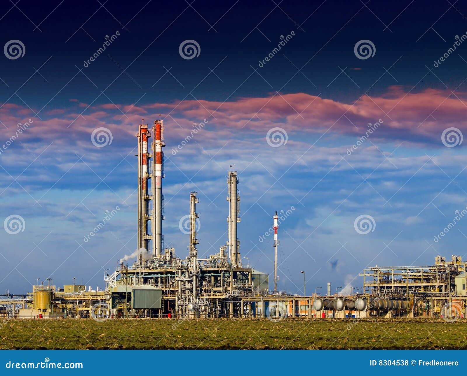 Part of refinery complex stock photo. Image of factory - 8304538