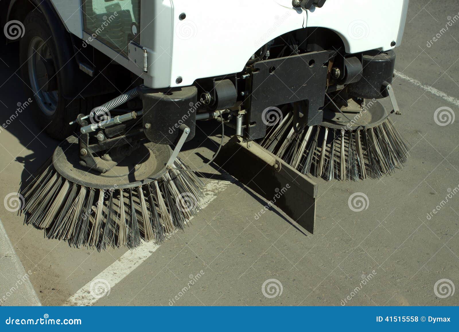 Part of Road Cleaning Machine Closeup Stock Photo - Image of transport ...