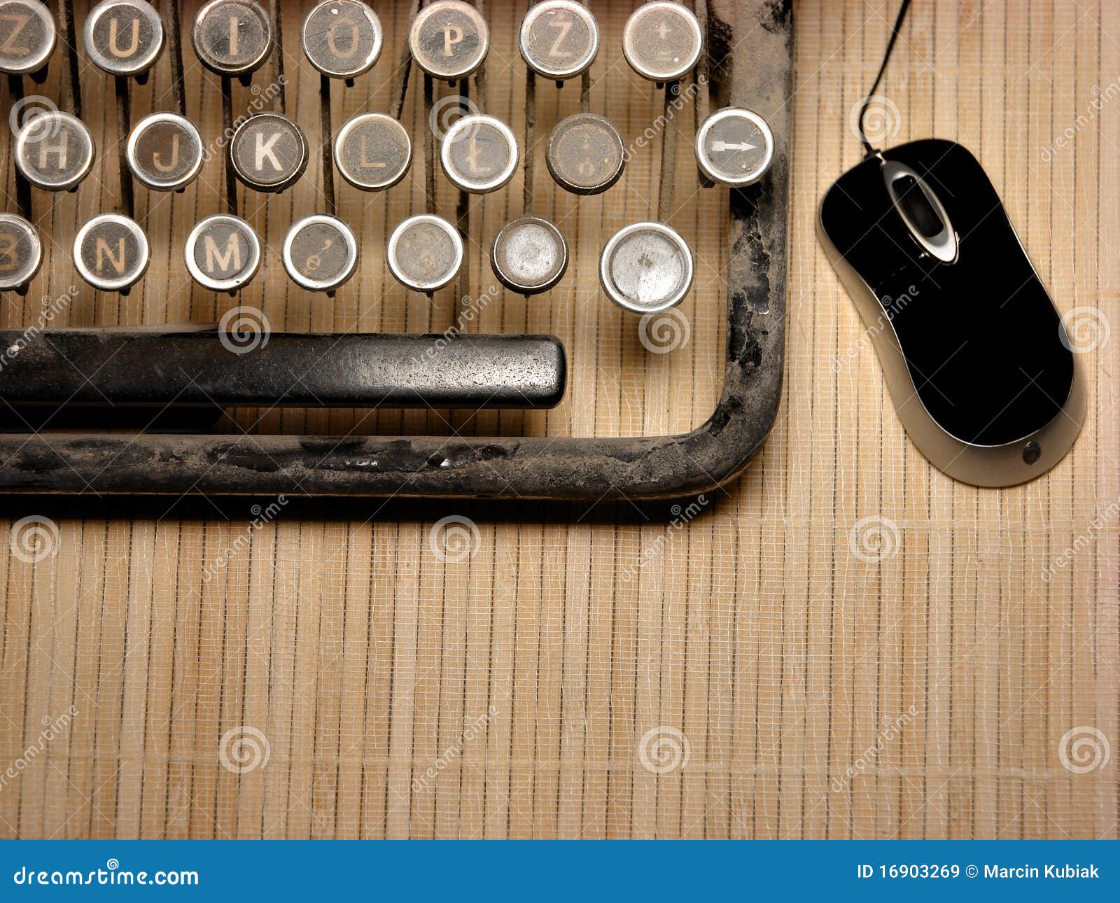 Part of Ruined Keyboard with Modern Mouse Stock Image - Image of filth ...
