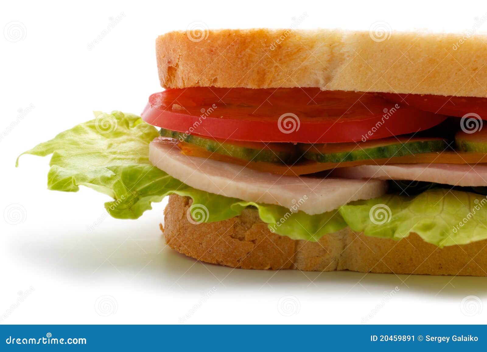 Part of the Sandwich (horizontal) Stock Image - Image of freshness ...
