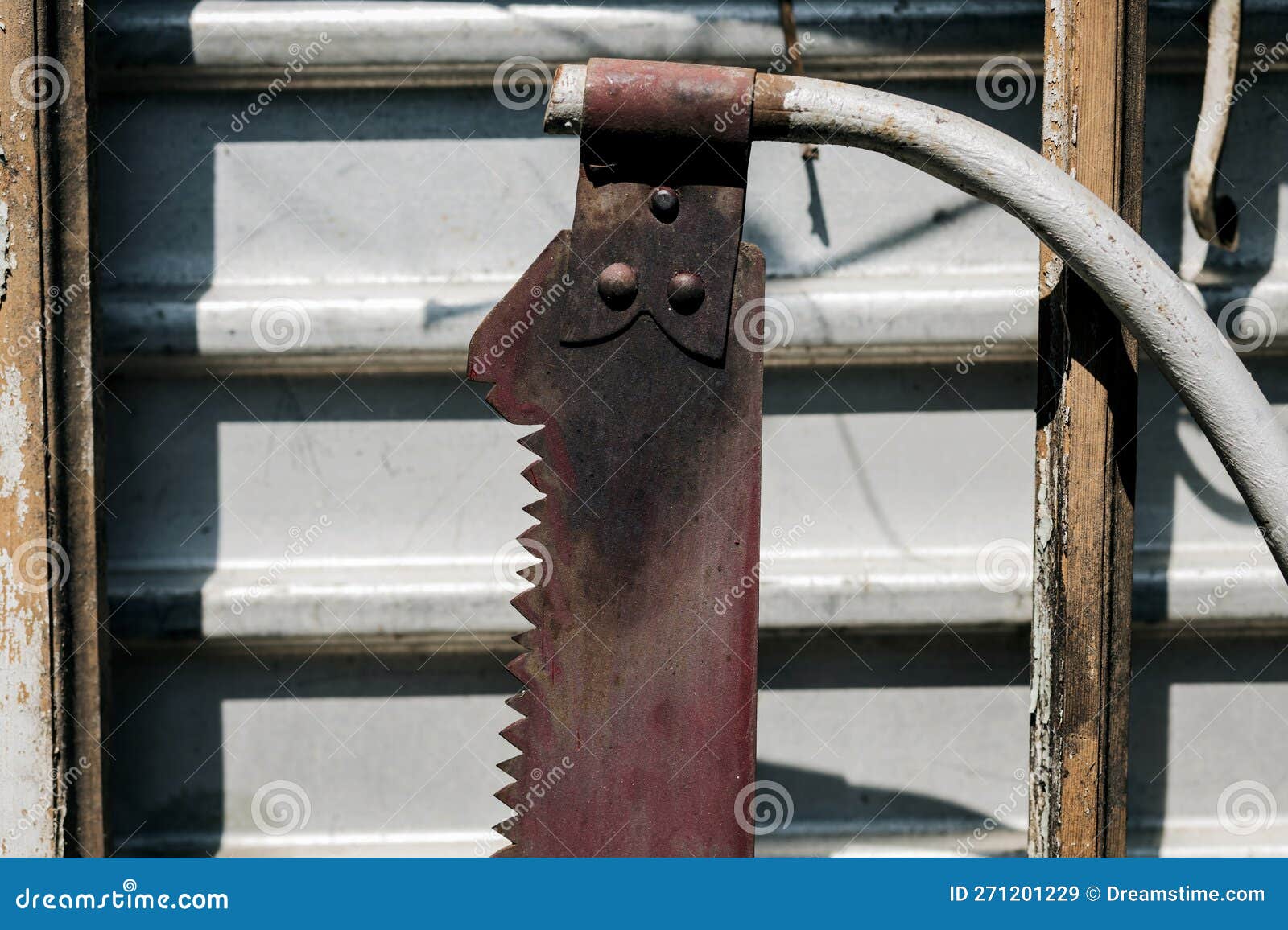 Part of saw blade teeth stock image. Image of tool, arrow - 271201229