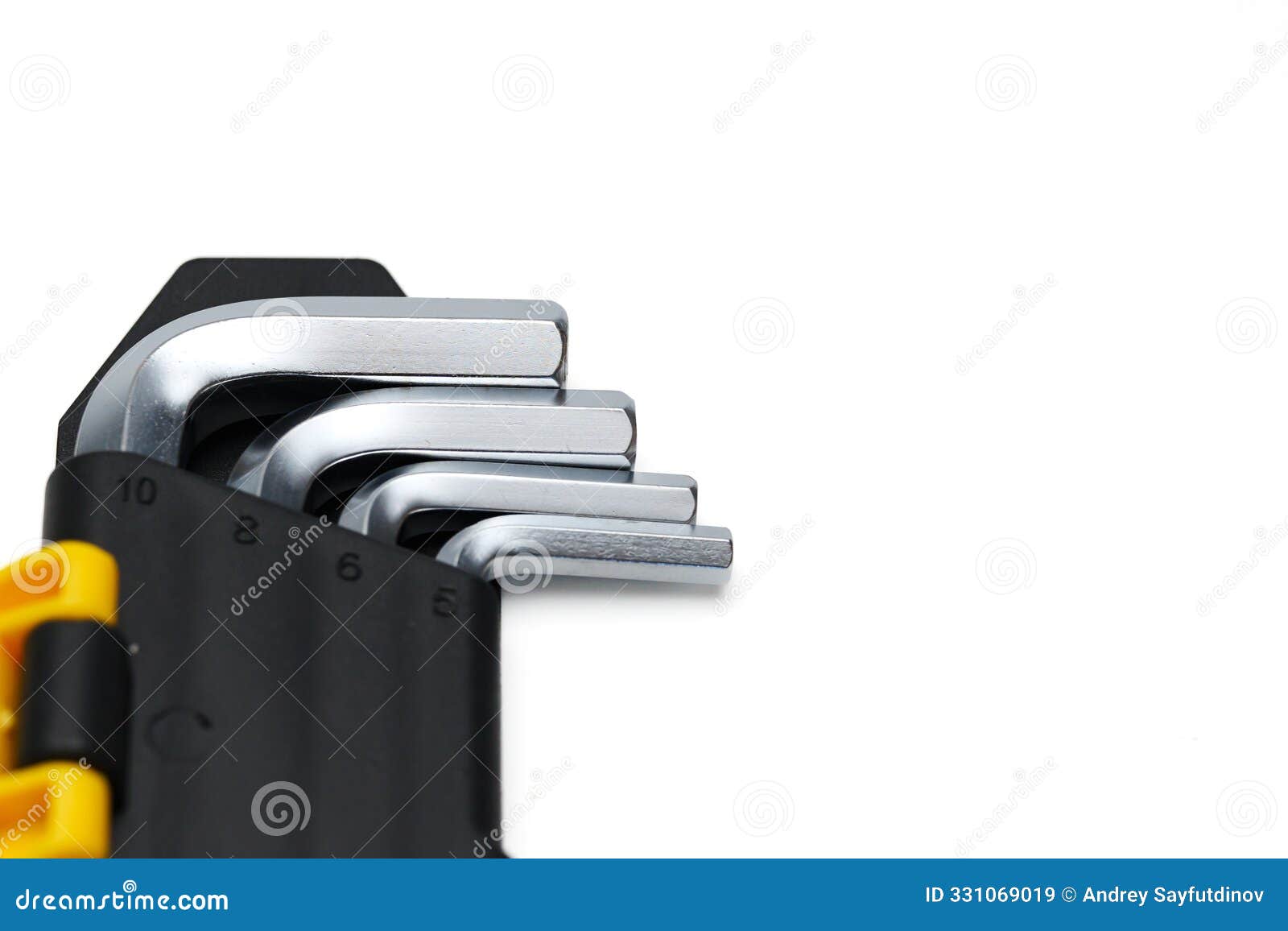 Part of Set of Hex Imbus Keys Made of Durable Steel with Tempering ...