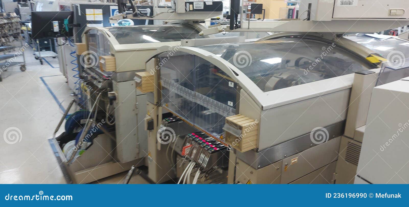 Part of the Siemens Assembly Line Stock Photo - Image of electronics ...
