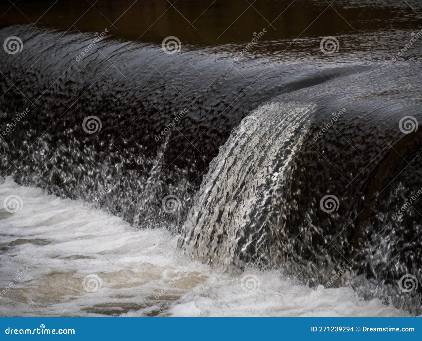 Part of a Small Waterfall on a River Stock Photo - Image of fall, view ...