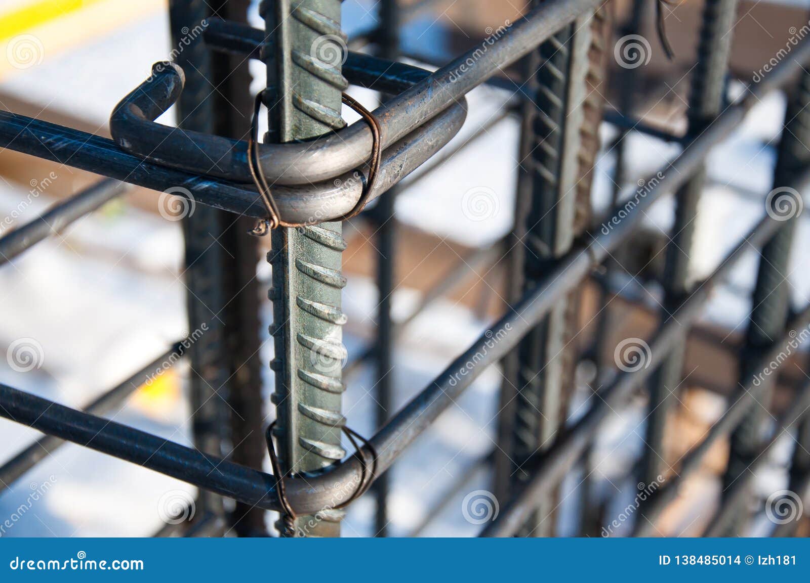 Part of the Structural Element of the Reinforcement. Stock Photo ...