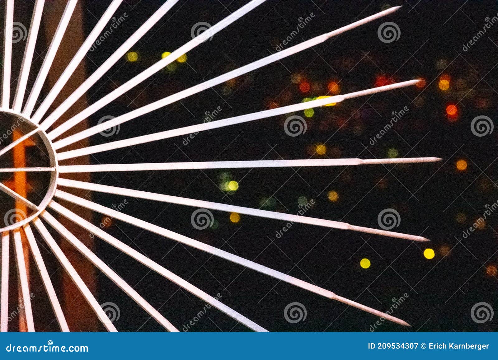 Sun ray shaped fence part stock image. Image of rough - 209534307