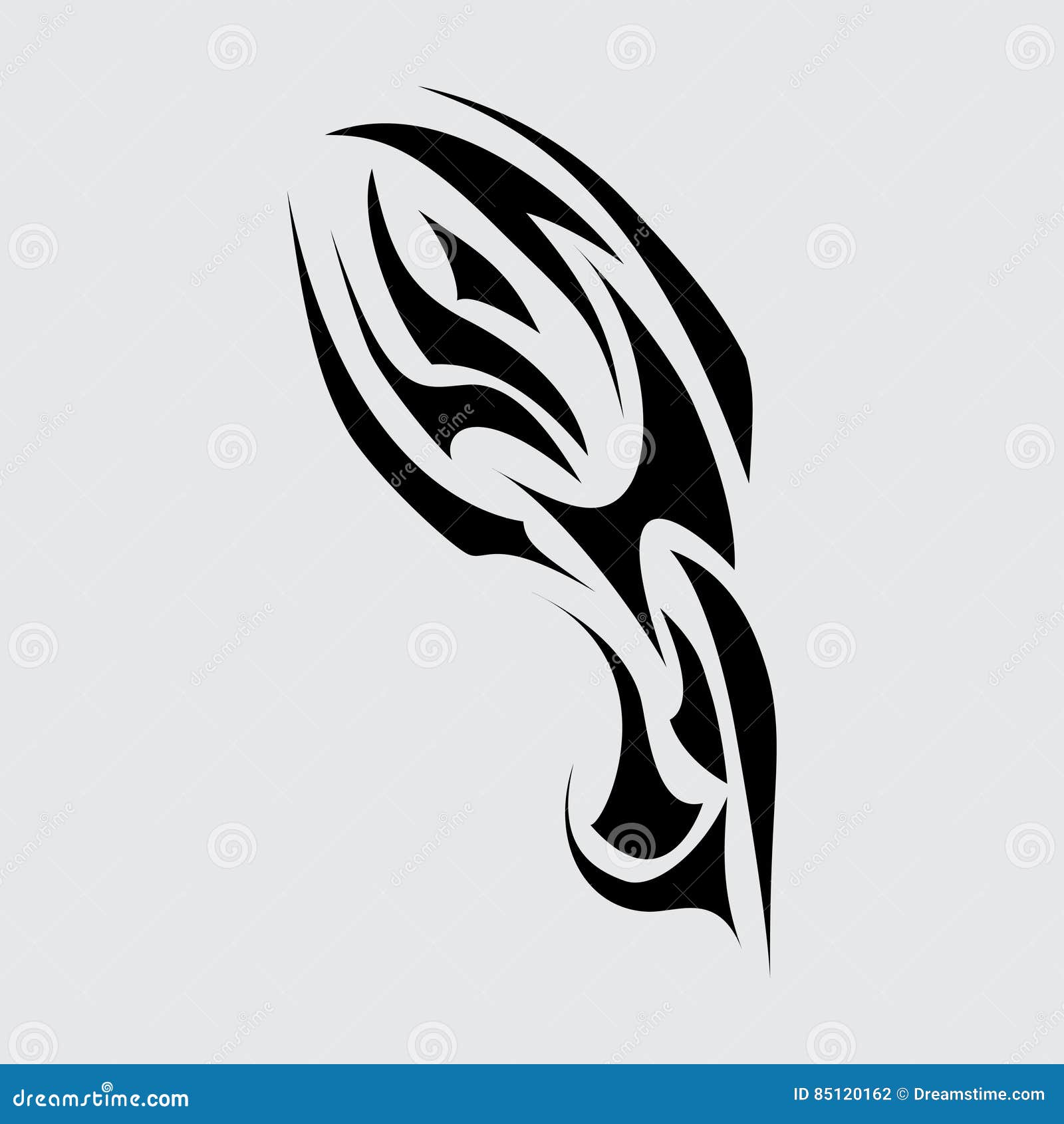 Part of the Tattoo. Abstract Symbol Stock Vector - Illustration of ...