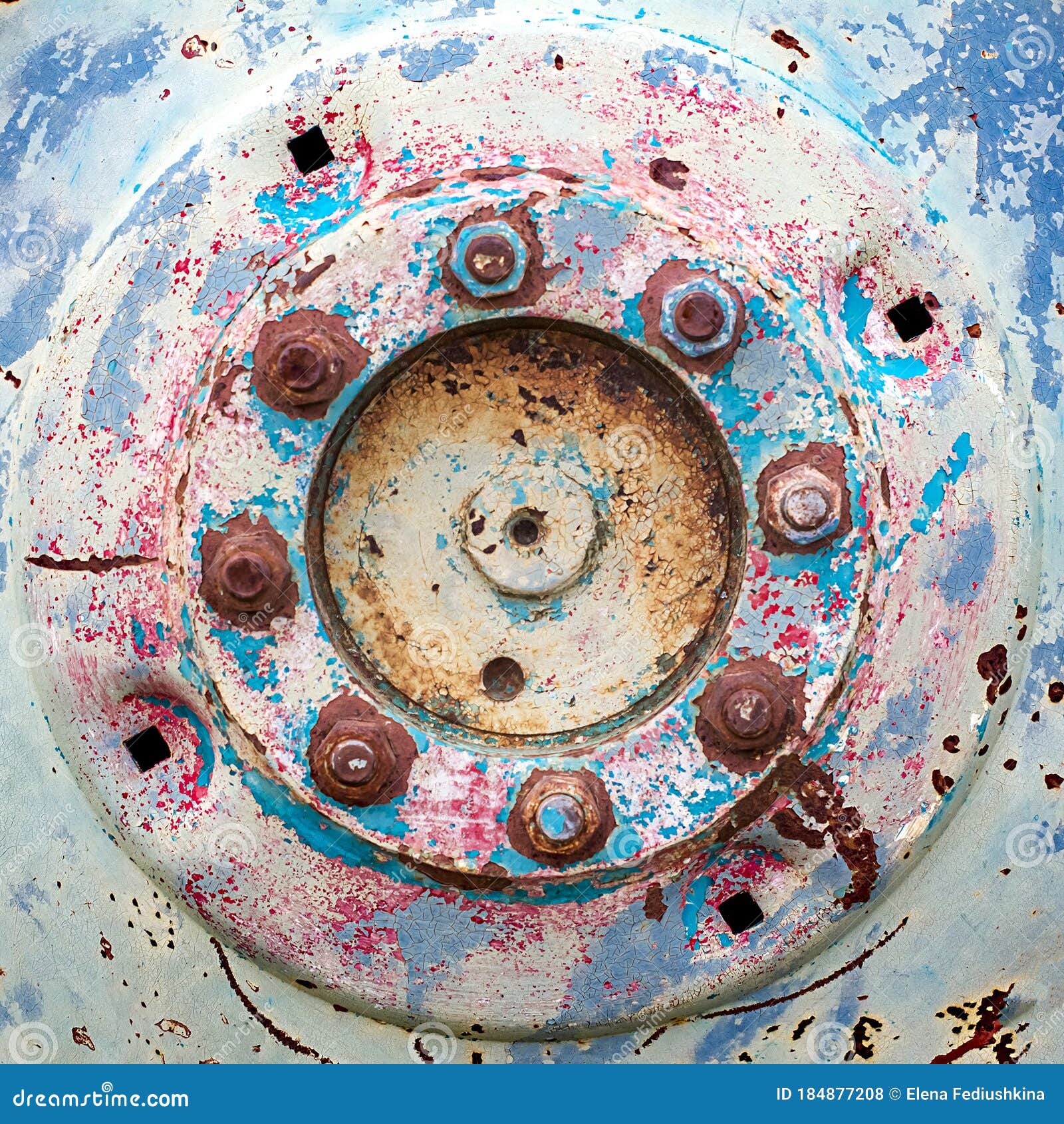 Part of the Tractor Disc, Metal Rusty Texture Background. Stock Photo ...