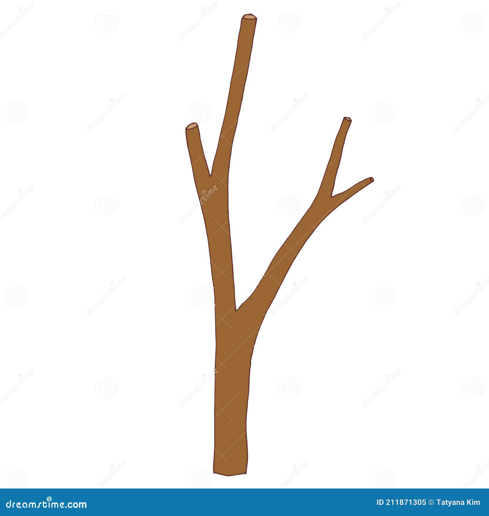 Bare Tree Trunk Clipart