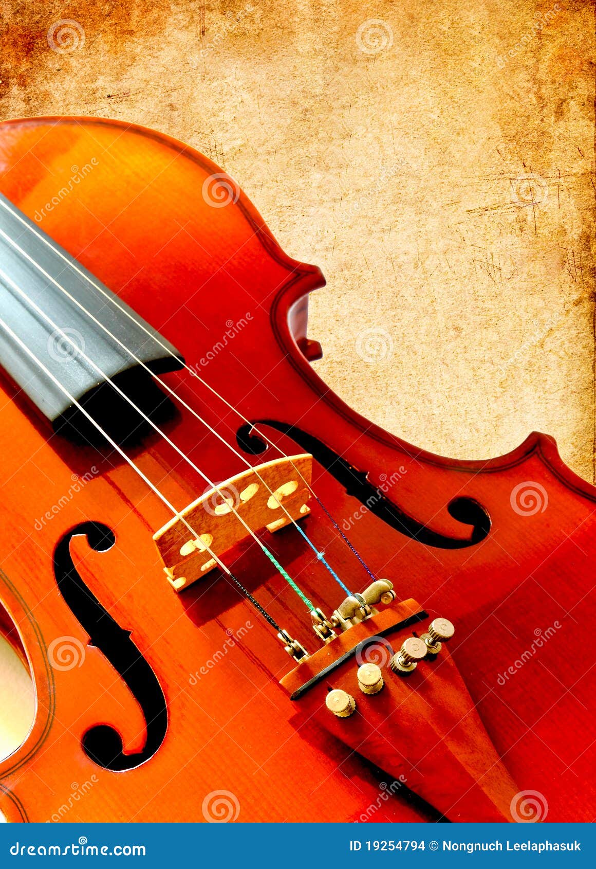 Part of Violin on Grunge Paper Stock Photo - Image of glamour, grunge ...