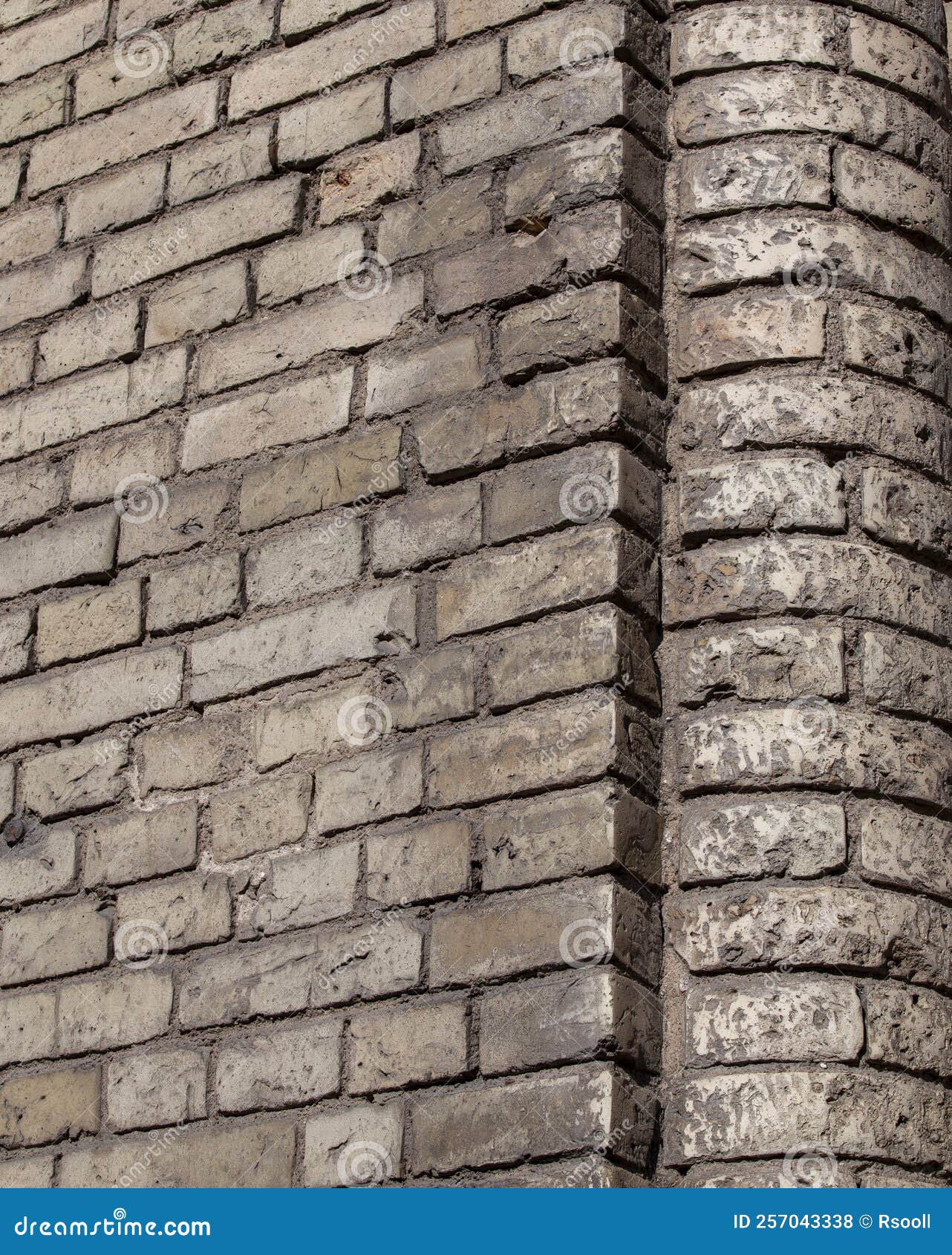 Part of the Wall of an Old Building Made of Bricks Stock Photo - Image ...