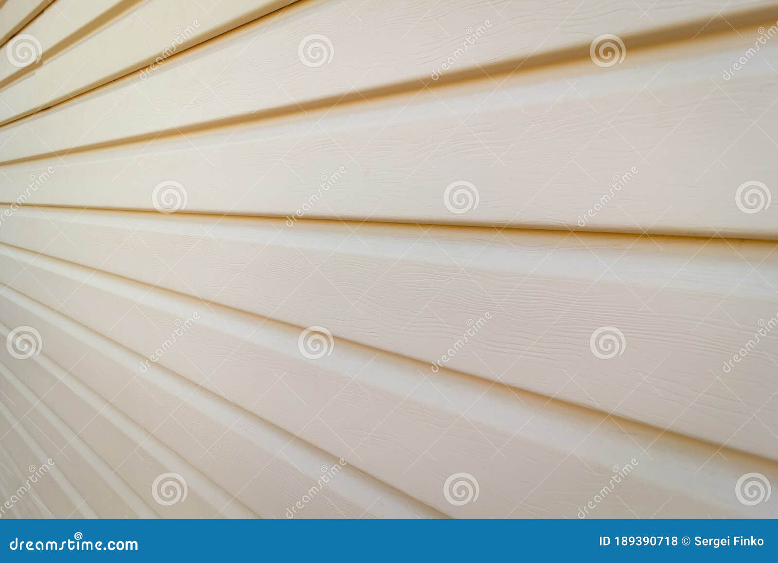 Plastic beige siding stock photo. Image of built, closeup - 189390718
