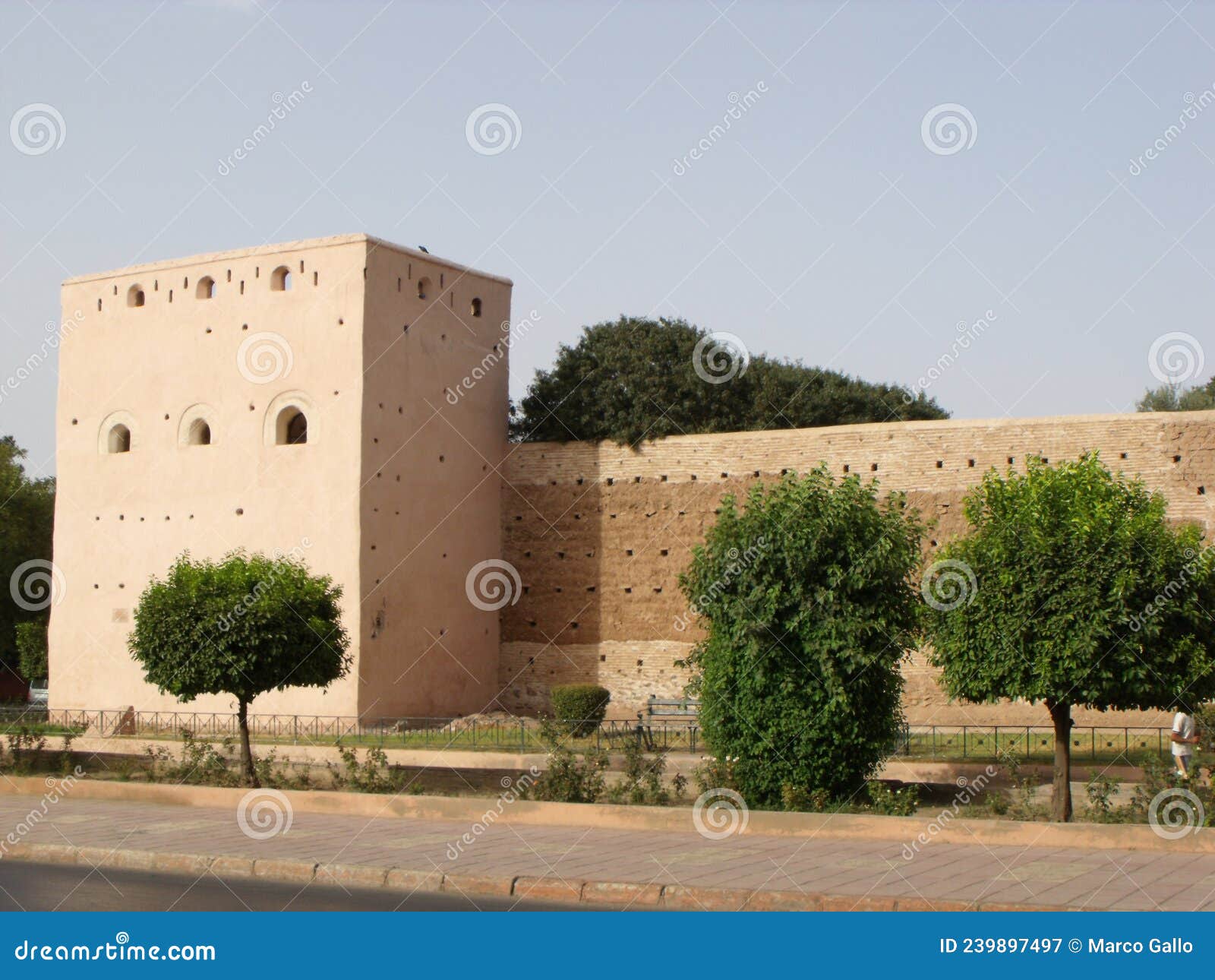 Part of the Walls of Marrakech. Morocco Stock Image - Image of moroccan ...