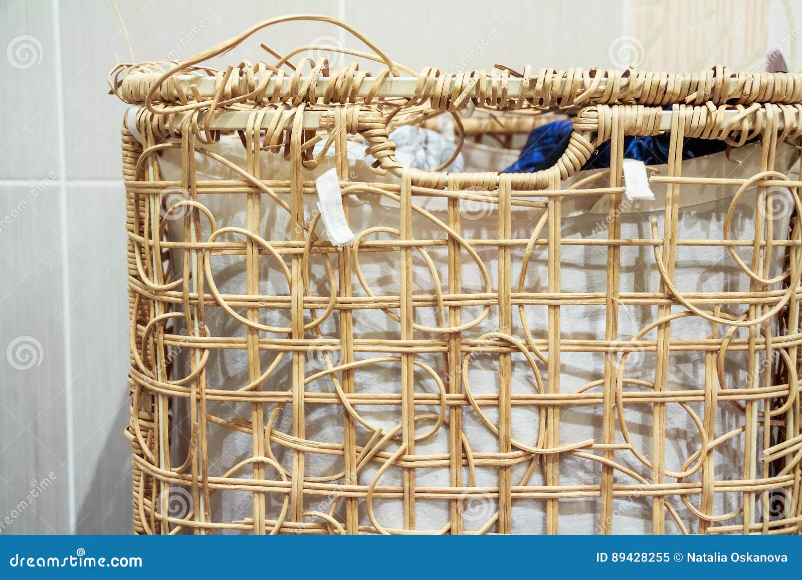 Part of Woven Baby Carry Cot Stock Image - Image of handles, path: 89428255