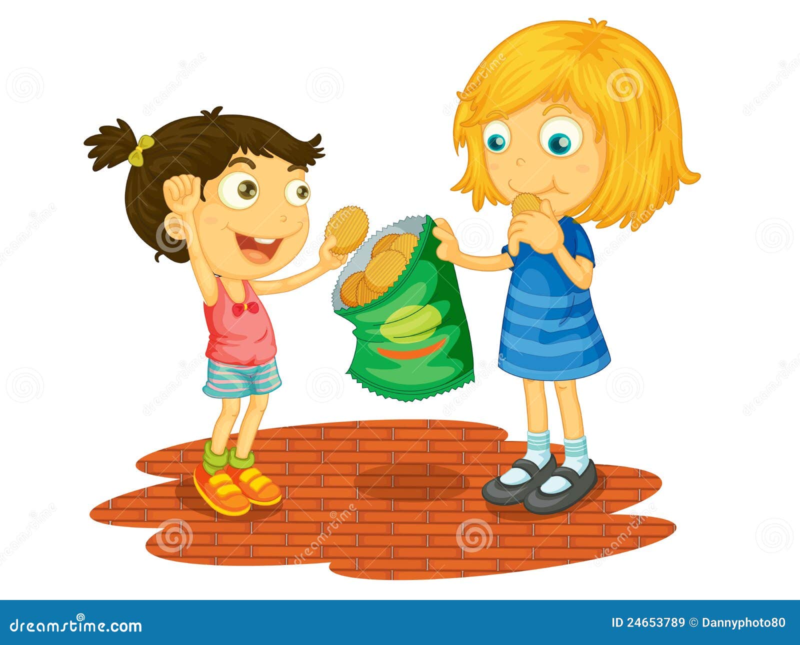 Partage illustration de vecteur. Illustration du patate - 24653789