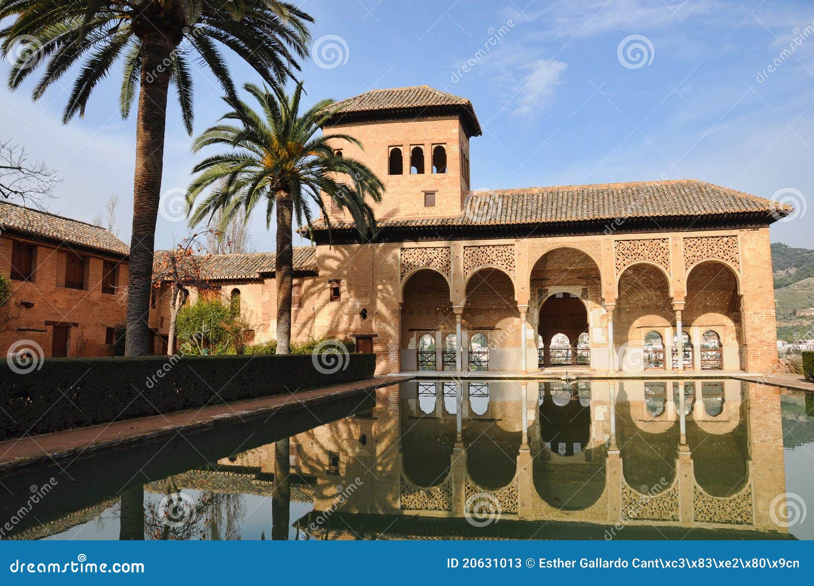 The partal, the Alhambra stock image. Image of strength - 20631013