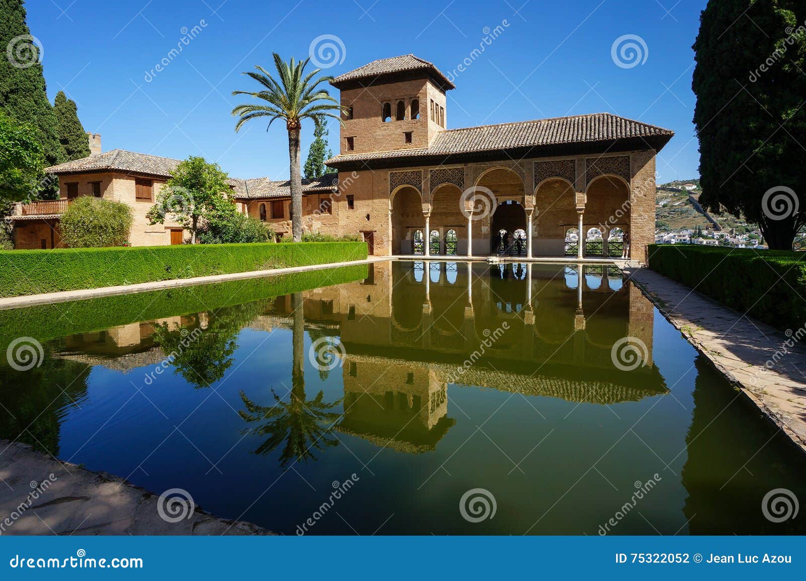 Partal Palace in Alhambra in Granada, Spain Stock Photo - Image of ...
