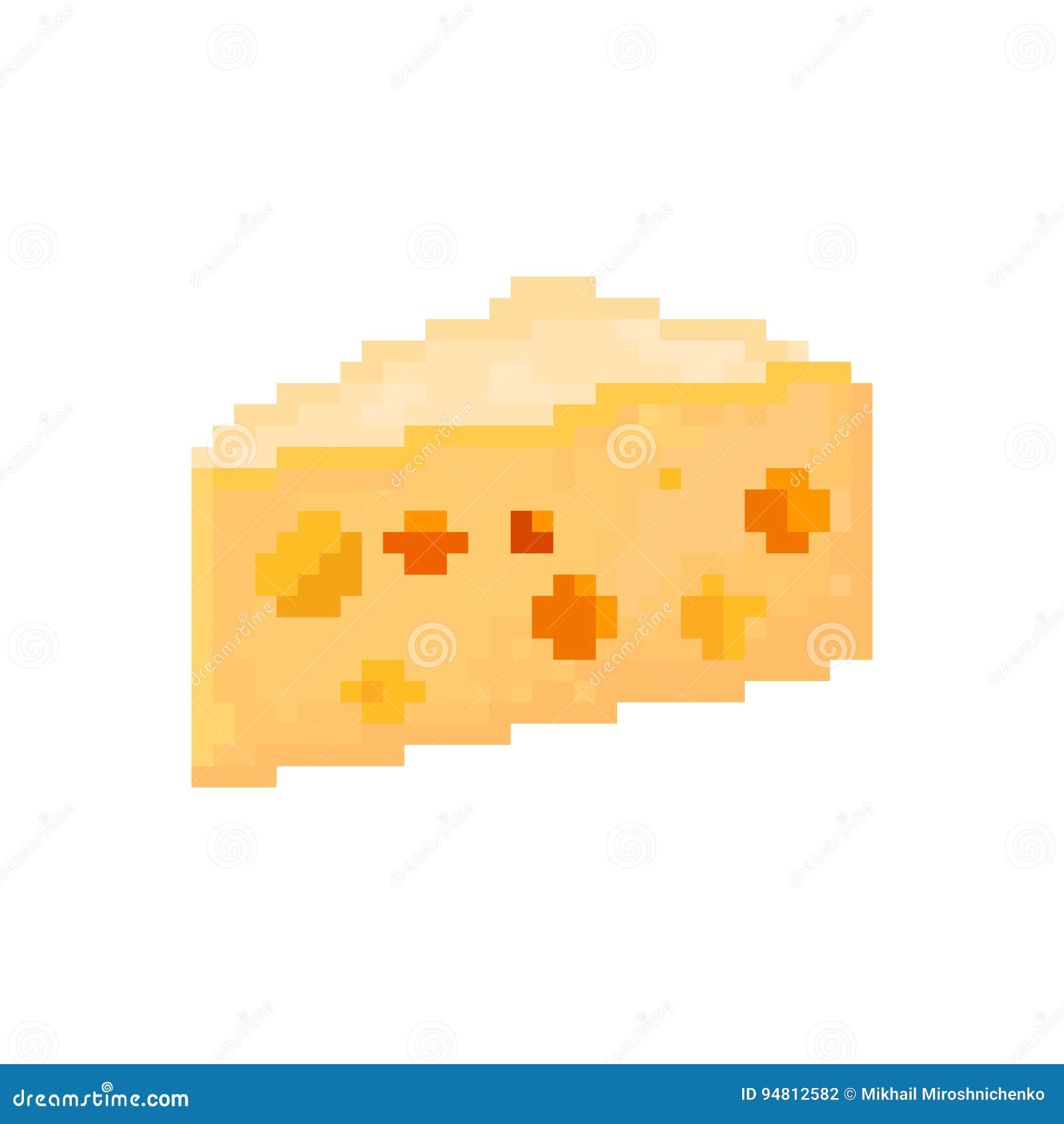 Parte De Pixelated De Queijo Ilustração do Vetor - Ilustração de ...