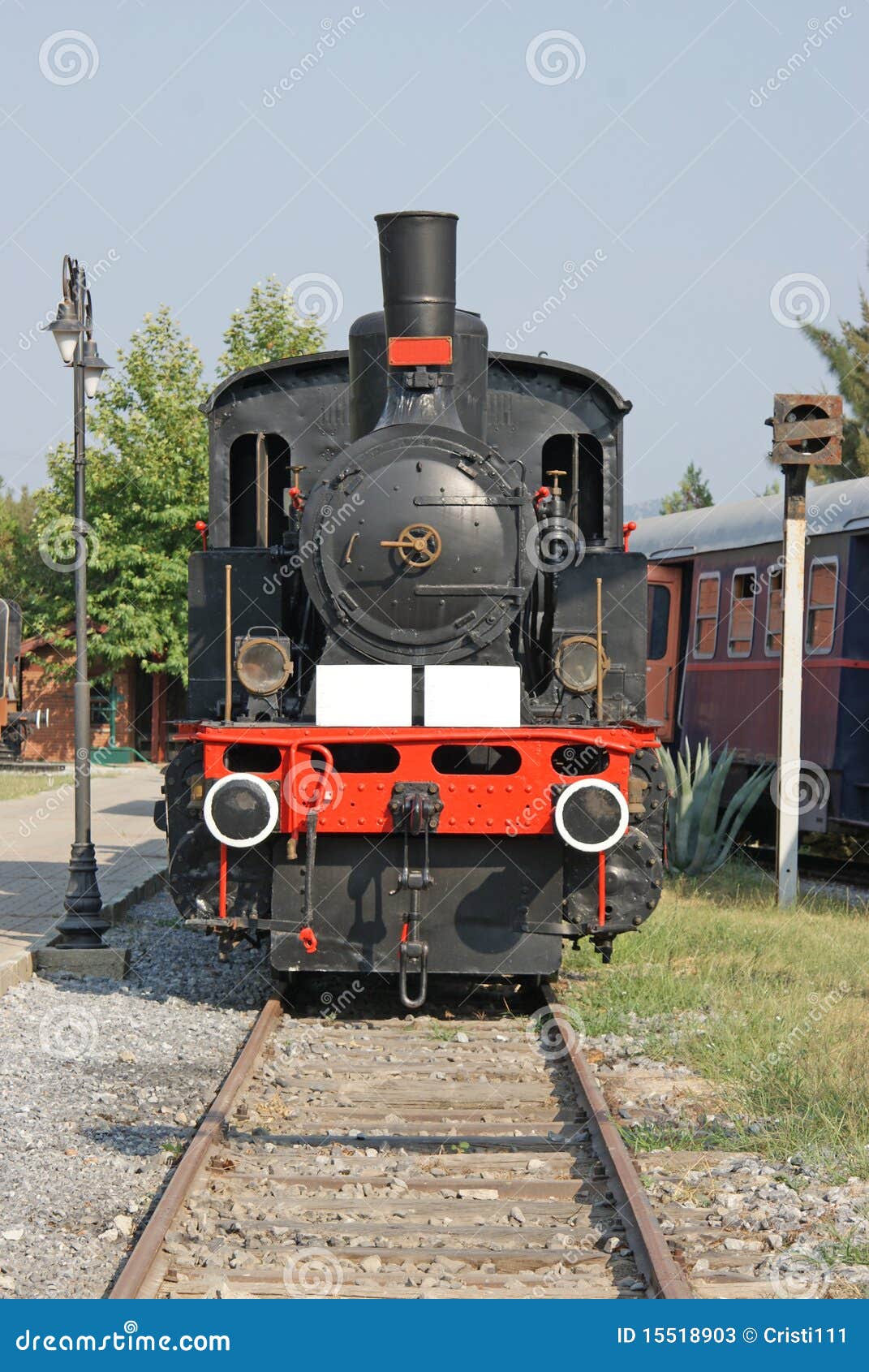 Parte Delantera De Una Locomotora Antigua Imagen de archivo - Imagen de ...
