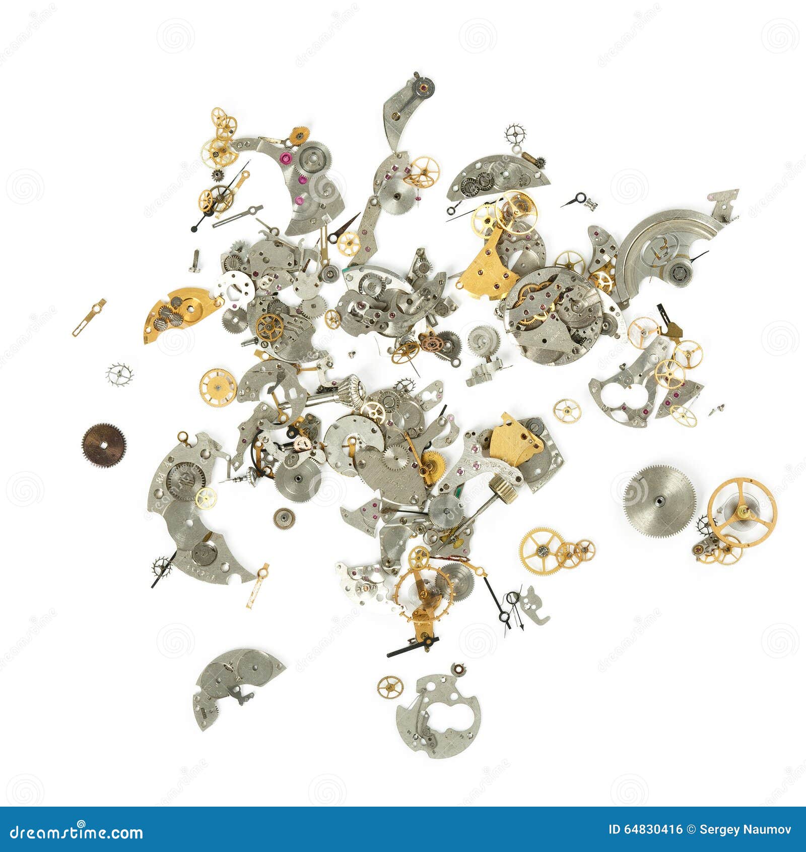 Parte dell'orologio rotto fotografia stock. Immagine di demolito - 64830416