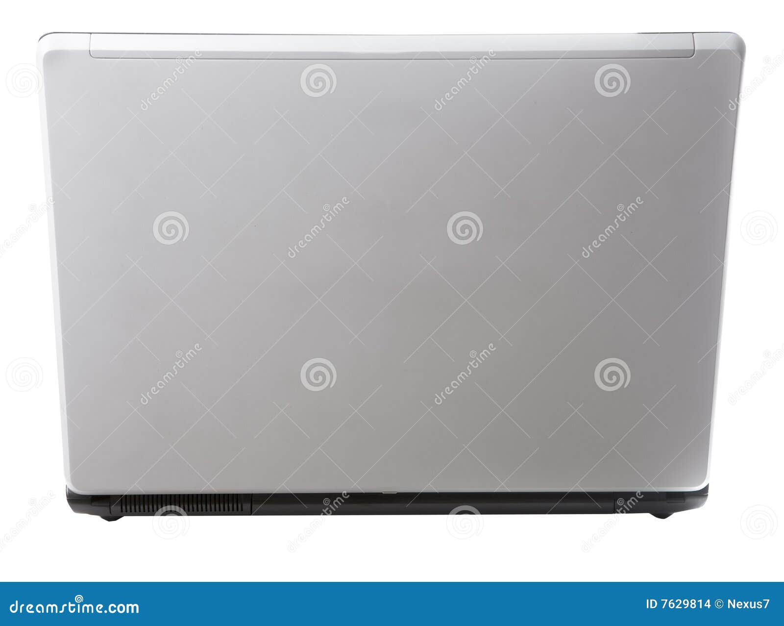 Parte Posterior De La Computadora Portátil Foto de archivo - Imagen de ...