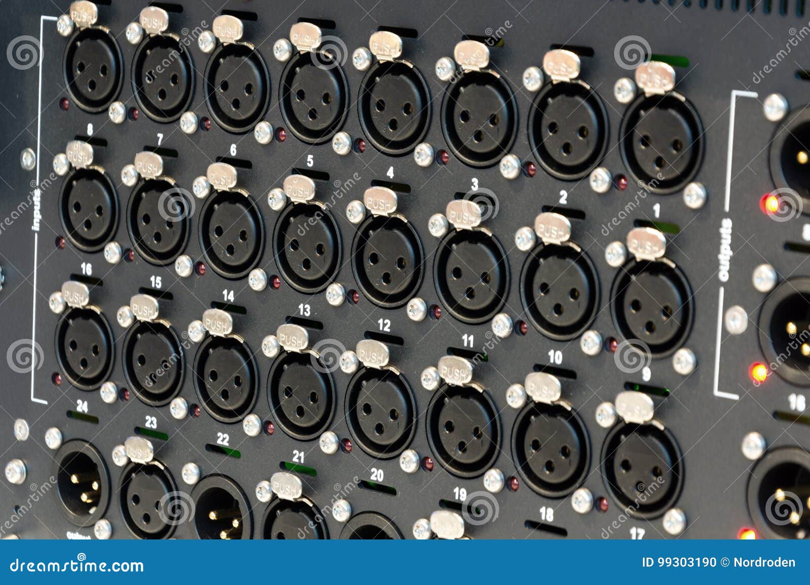 Parte Posterior Del Monitor De Estudio Del Active Del Panel De Control ...