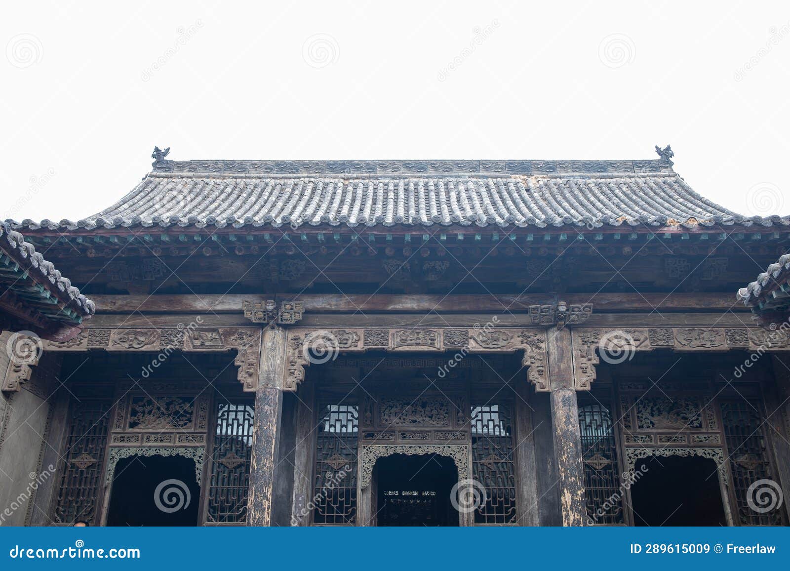 Parte Superior Del Templo Chino Tradicional Imagen de archivo - Imagen ...