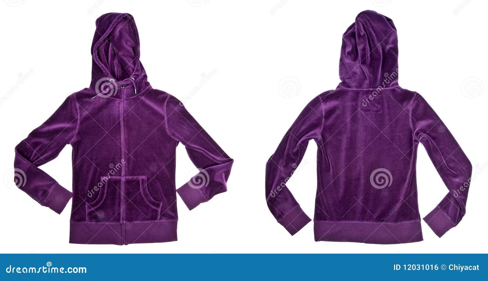 Parte Superiore Incappucciata Del Velluto Viola Fotografia Stock ...