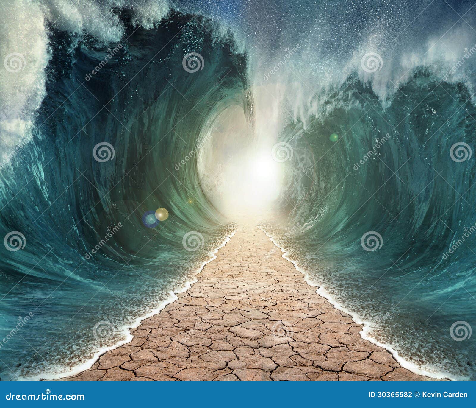 Parted Seas stock photo. Image of pass, wave, surreal - 30365582