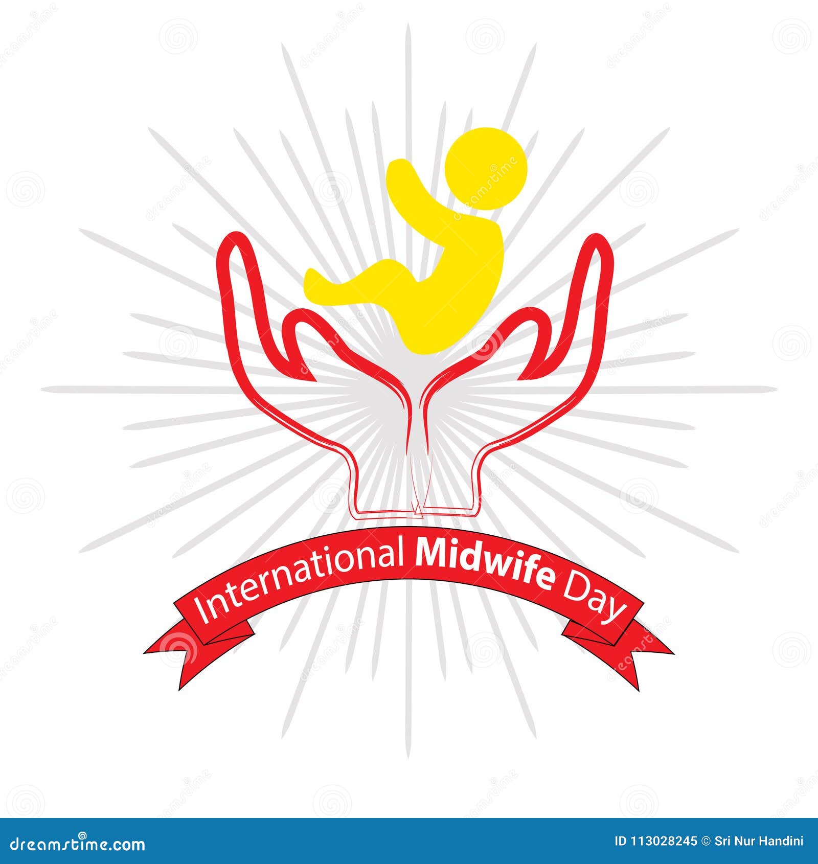 Parteira internacional Day ilustração stock. Ilustração de observância ...