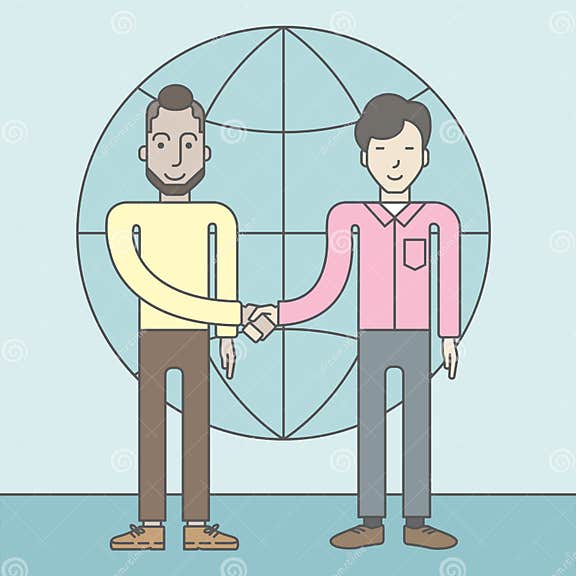 Partenariat illustration de vecteur. Illustration du accord - 60360821