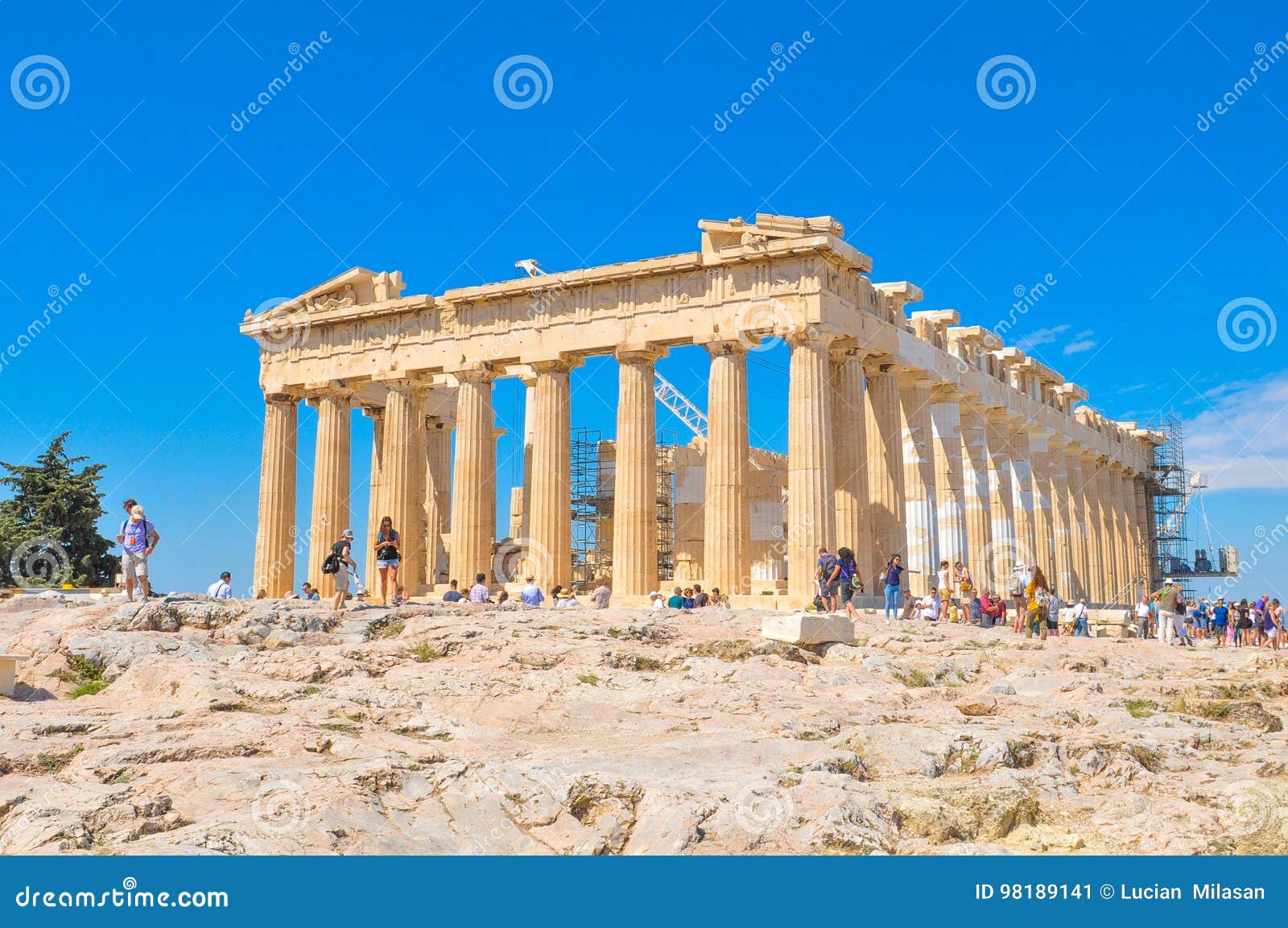 Partenone a Atene, Grecia fotografia editoriale. Immagine di gruppi ...