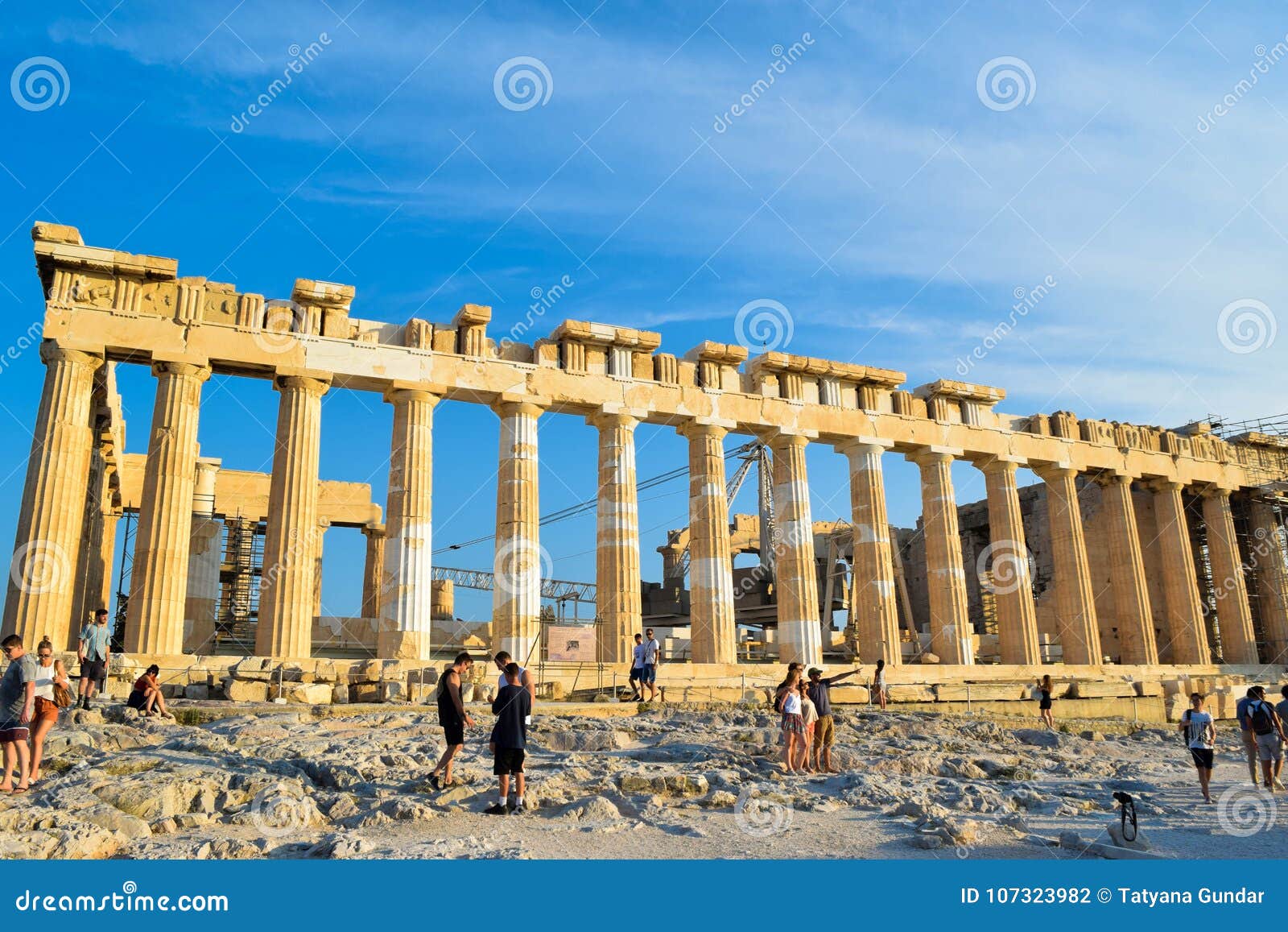 Partenone Del Tempio Del Greco Antico Fotografia Editoriale - Immagine ...